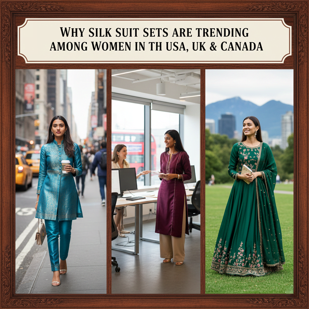 Why Silk Suit Sets Are Trending Among Women in the USA, UK & Canada ...